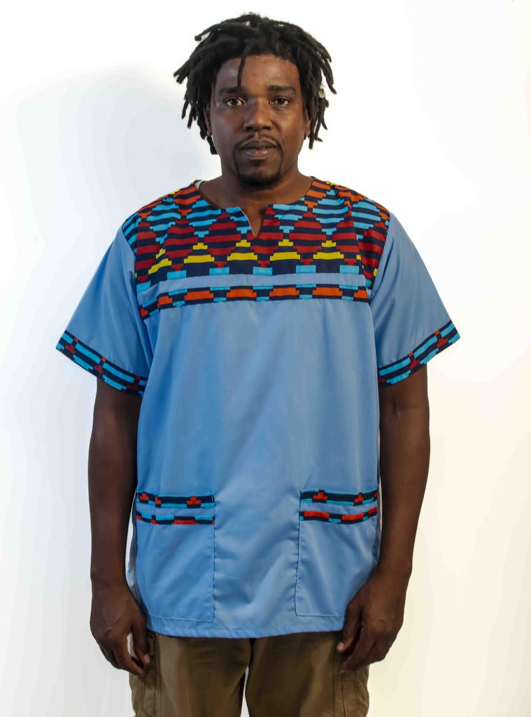 Male Dashiki Blue | Belize Maakit